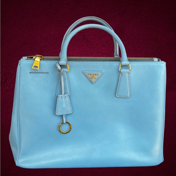 Prada | Bags | Light Blue Prada Saffiano | Poshmark